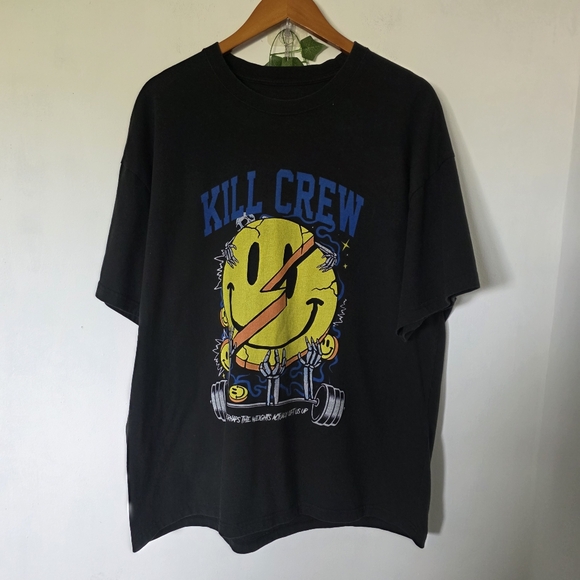 Kill Crew | Shirts | Kill Crew Oversized Weights Lift Us Up Black ...